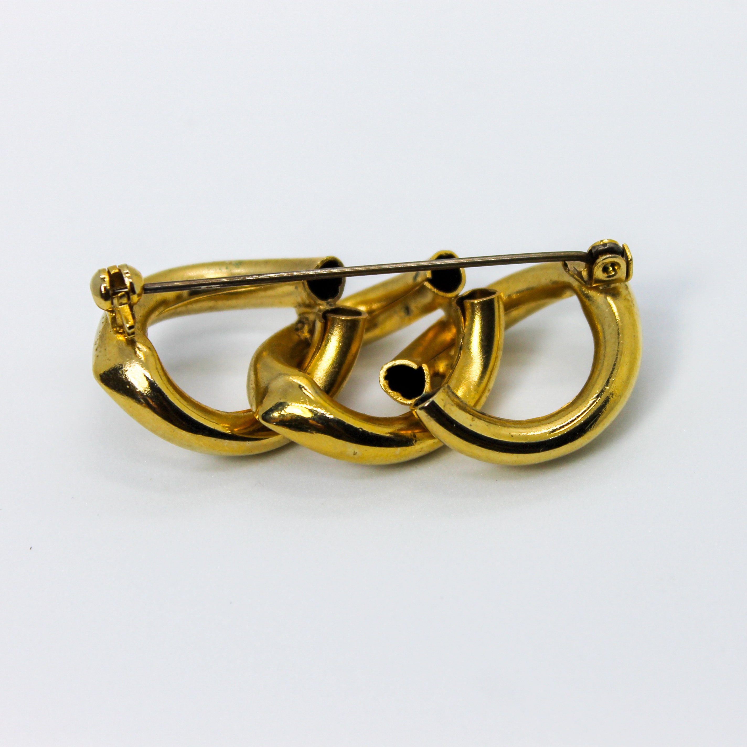 Vintage Brooch Gold Tone Metal Statement Evening Cocktail Gift 2" - Etsy