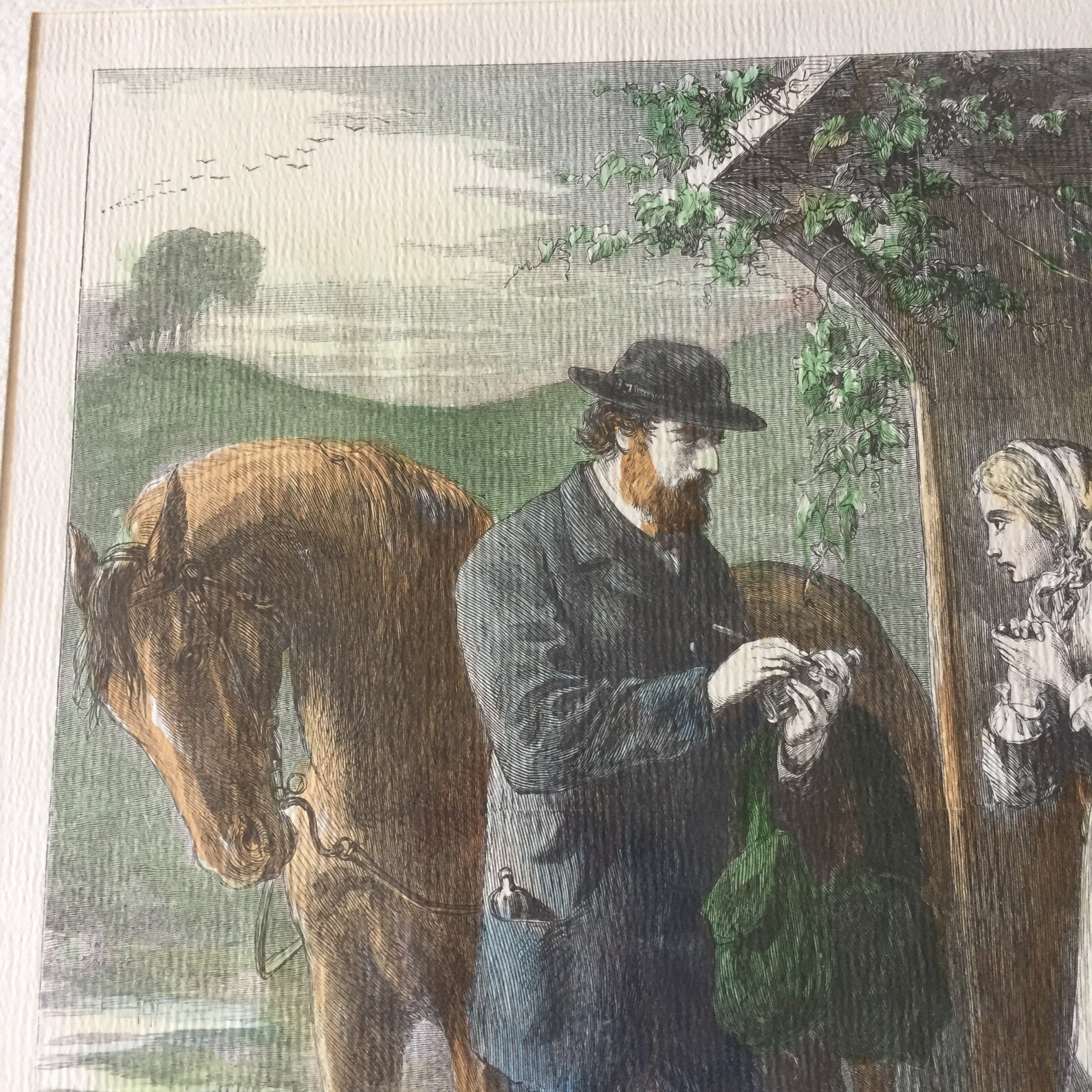 Vintage Print Engraving the Country Doctor 1869 - Etsy