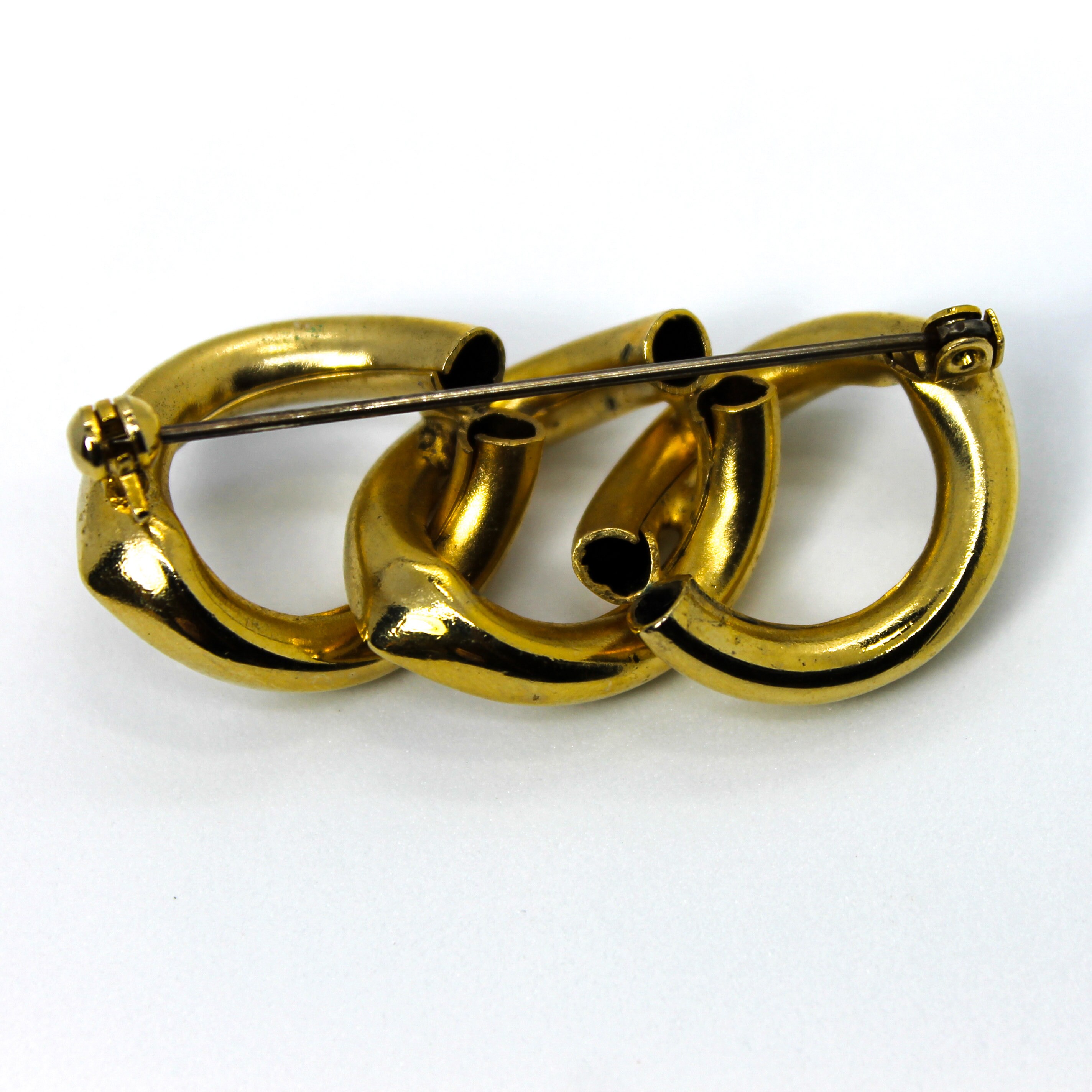 Vintage Brooch Gold Tone Metal Statement Evening Cocktail Gift 2 - Etsy