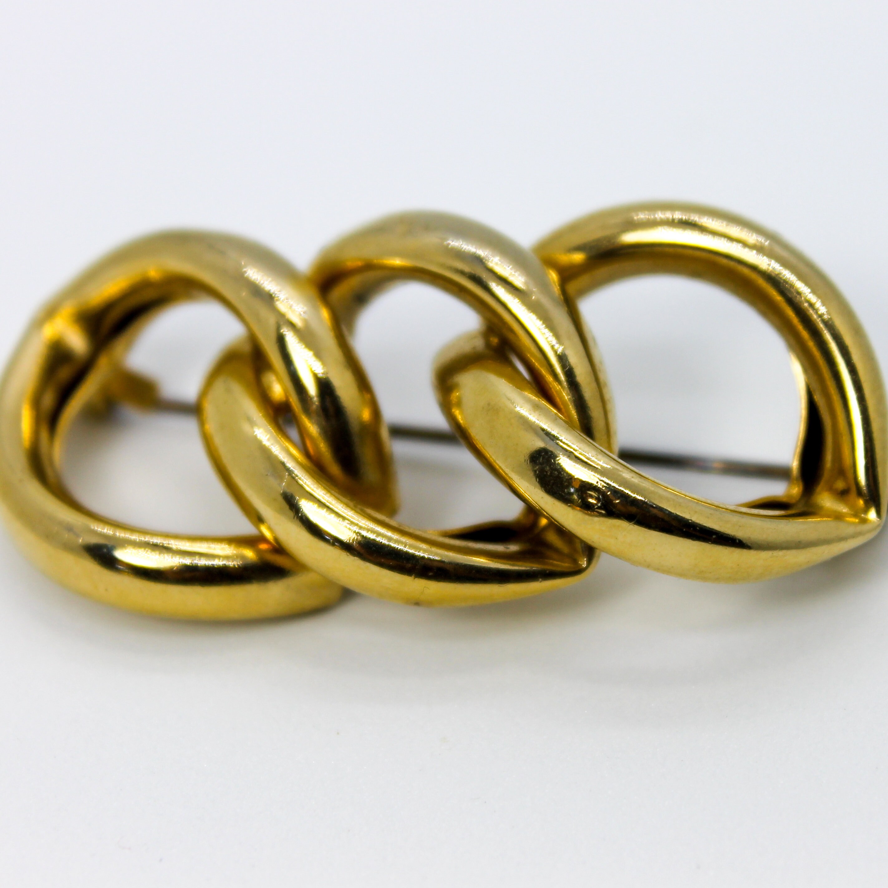 Vintage Brooch Gold Tone Metal Statement Evening Cocktail Gift 2" - Etsy