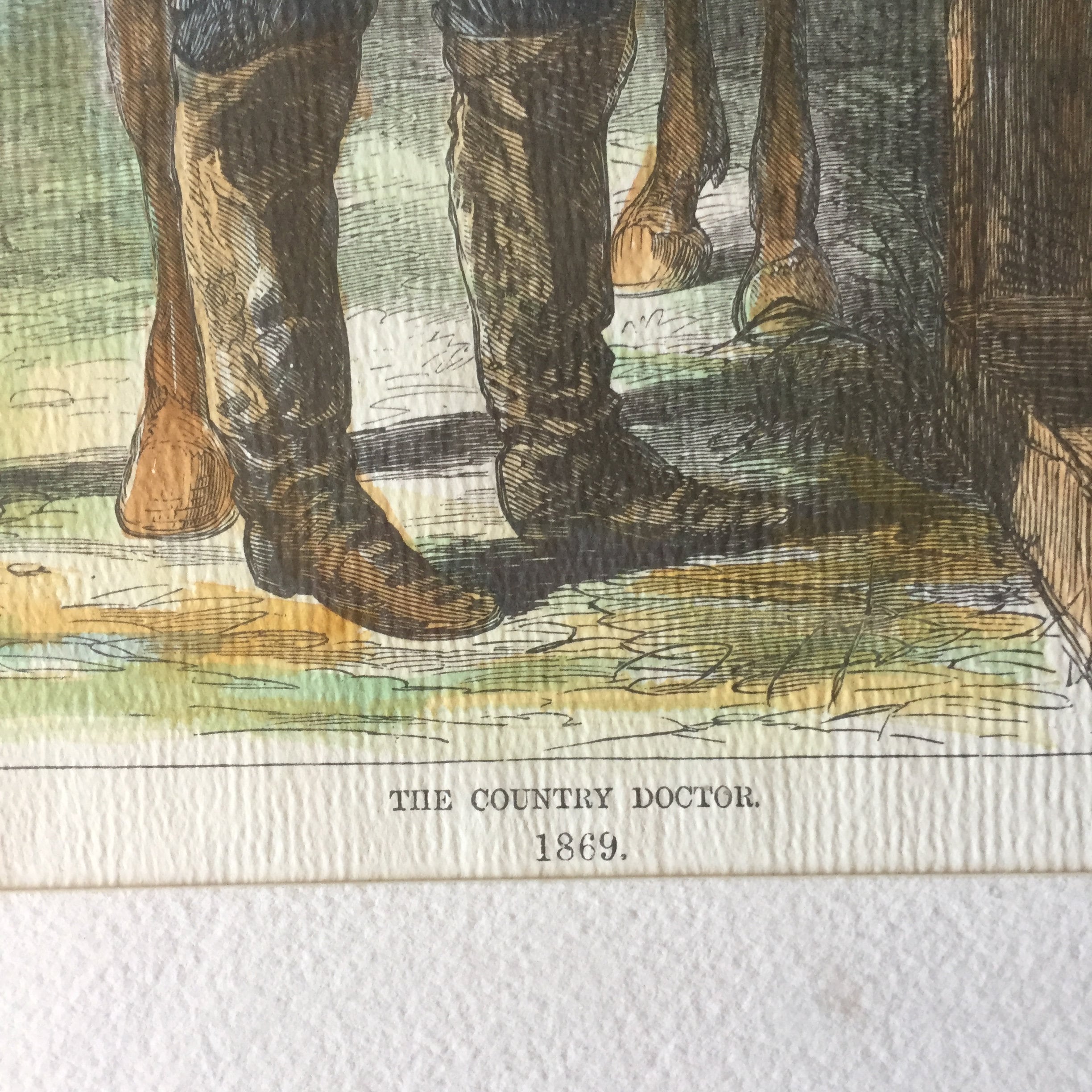 Vintage Print Engraving the Country Doctor 1869 - Etsy