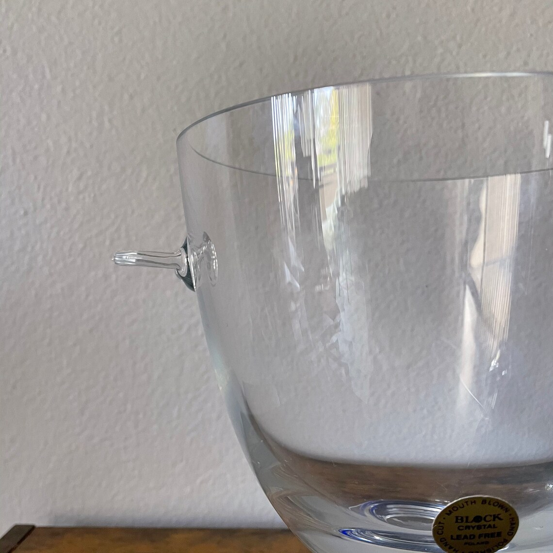 Vintage Block Crystal Lead Free Vase Made in Poland 7.25 Inch | Etsy