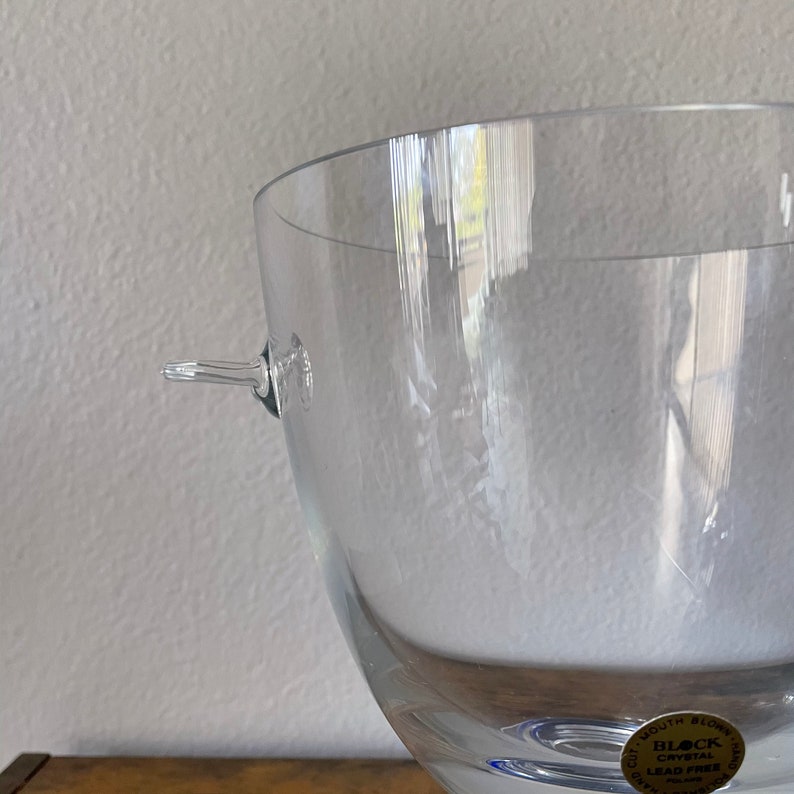 Vintage Block Crystal Lead Free Vase Made in Poland 7.25 Inch Tall - Etsy