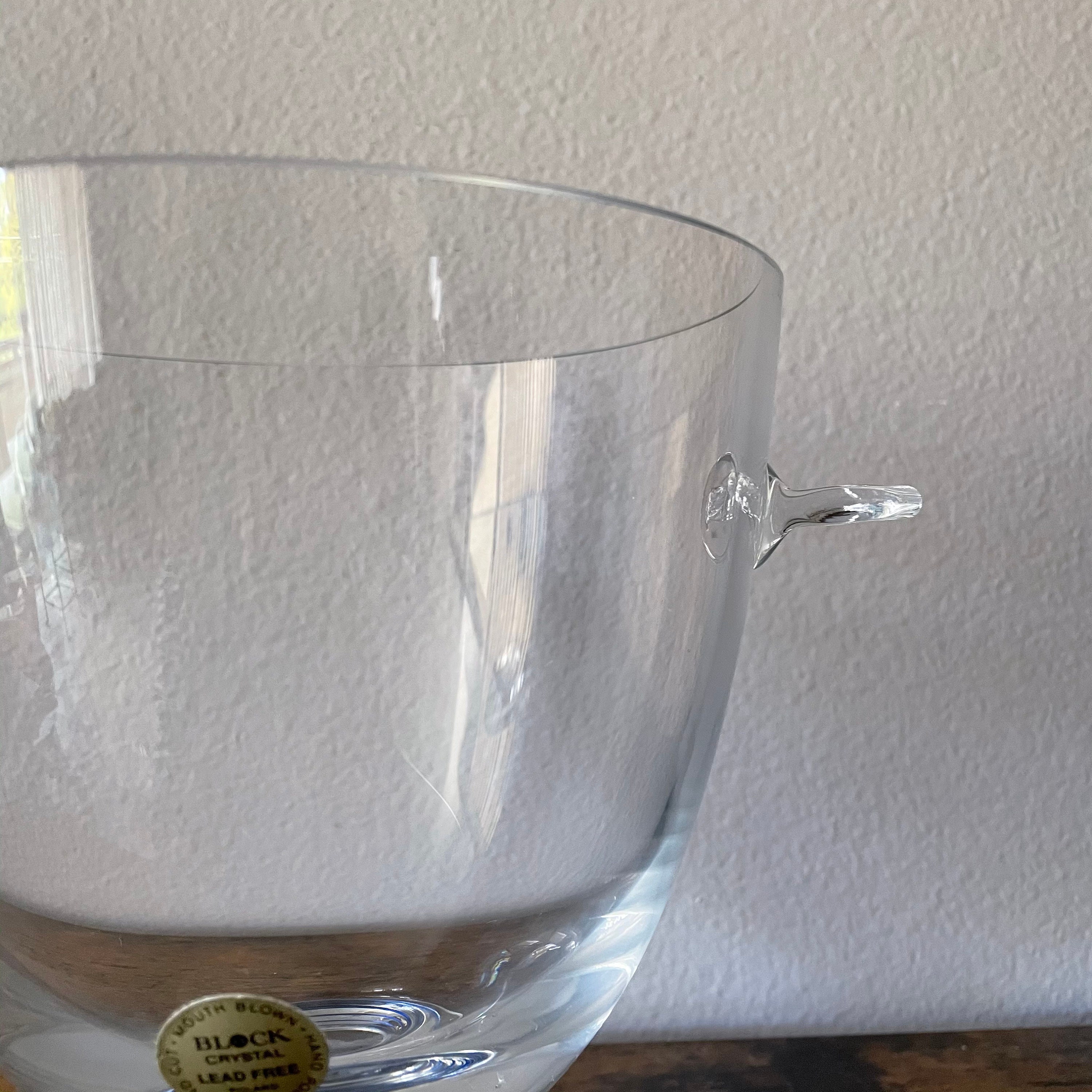 Vintage Block Crystal Lead Free Vase Made in Poland 7.25 Inch Tall - Etsy