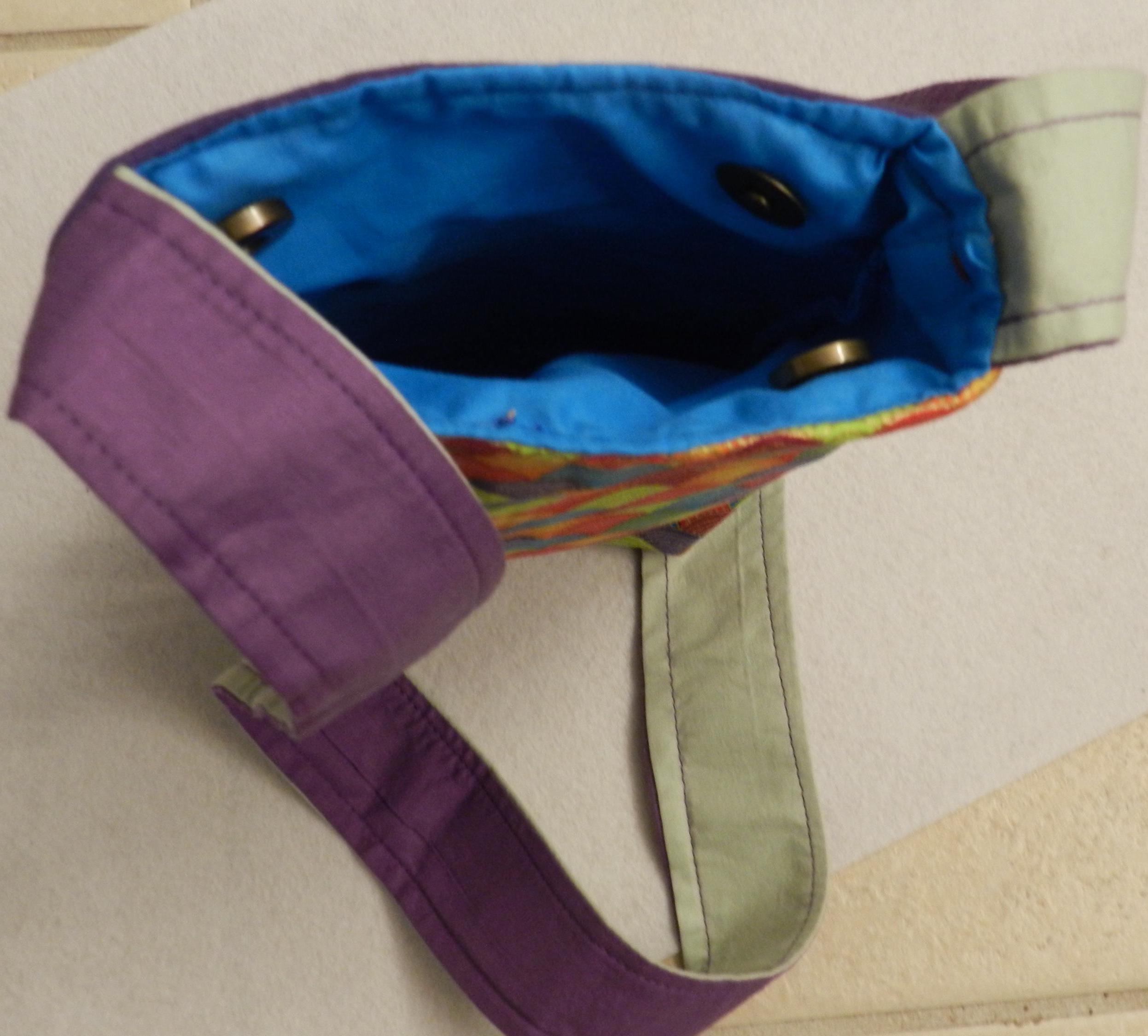 Small Two-sided Shoulder Bag With Overlaid Multicolored Arcs - Etsy