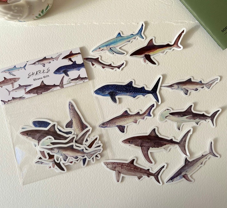 Stickers- Shark Stickers - Etsy
