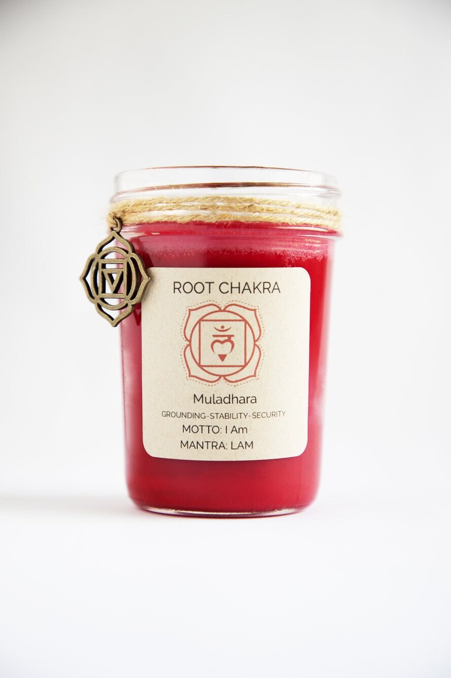 Root Chakra Candle - Etsy