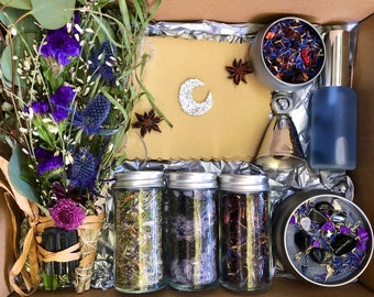 New Moon Ritual Kit, New Moon Ritual, New Moon Crystals, New Moon ...
