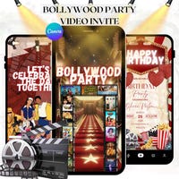 Custom Bollywood Party Invitation | Theme Party Invite | Animated ...
