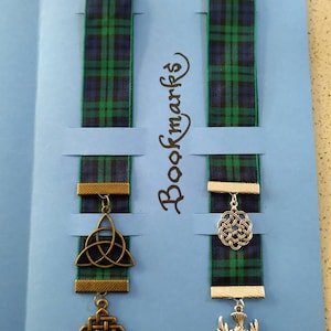Tartan Fabric Bookmarks, Plaid Fabric Bookmarks, Clan Family Tartans ...