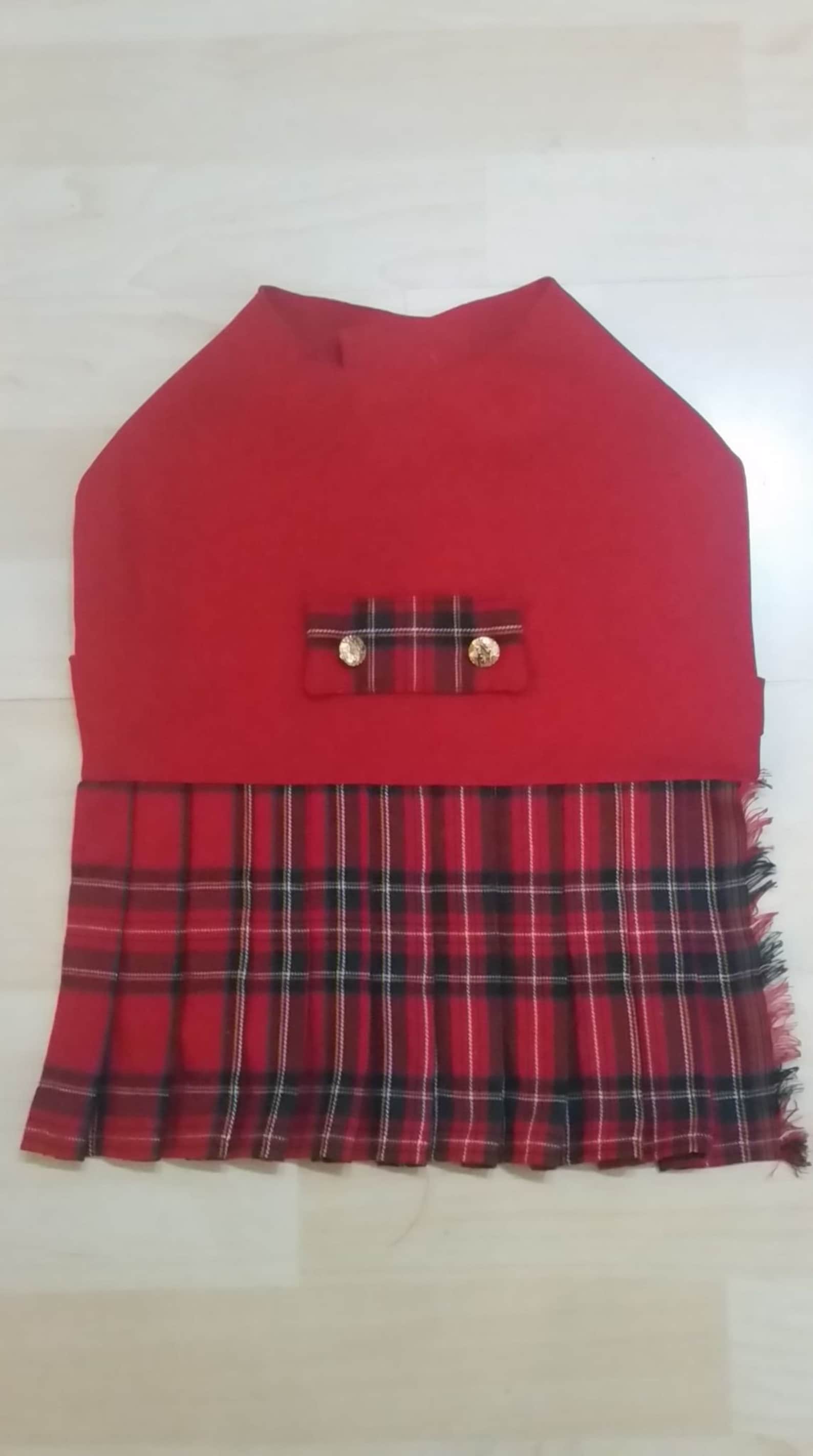 Derriere Dog Kilt, Pet Kilt, Tartan Kilt for Dogs, Hat Sold Separately ...