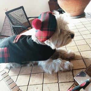 Balmoral Bonnet Dog Hat, Dog Hat, Caubeen Dog Hat, Dog Cap, Dog Bonnet ...