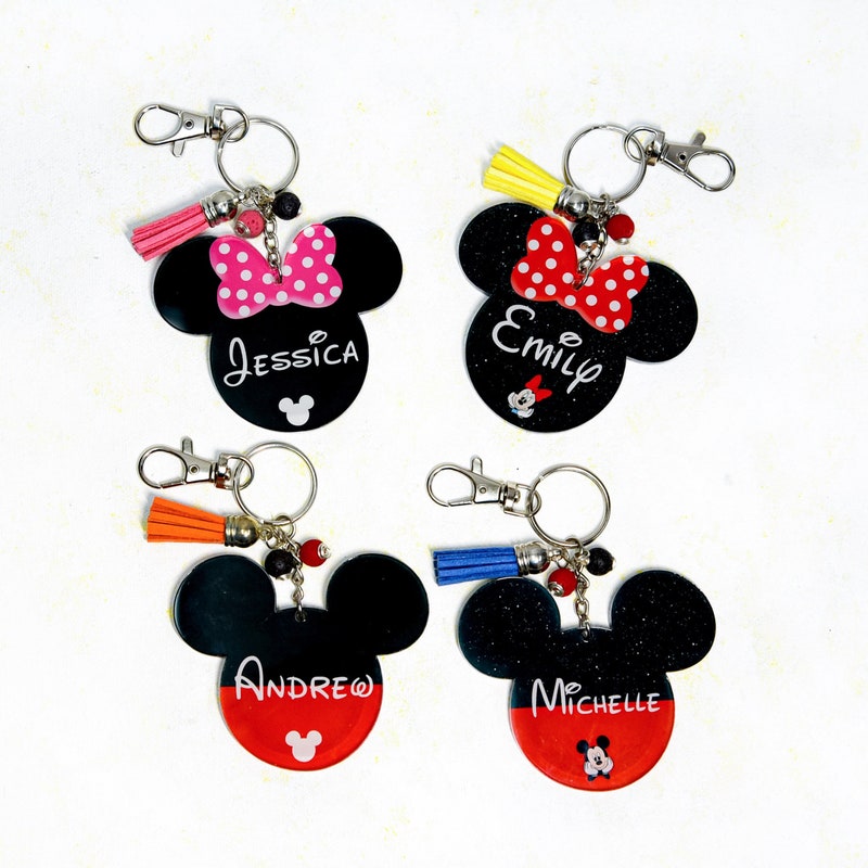 Mickey Mouse Key Keychain - Etsy