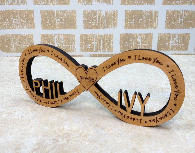 Personalized Infinity Tabletop Decor Couple Infinity Sign - Etsy
