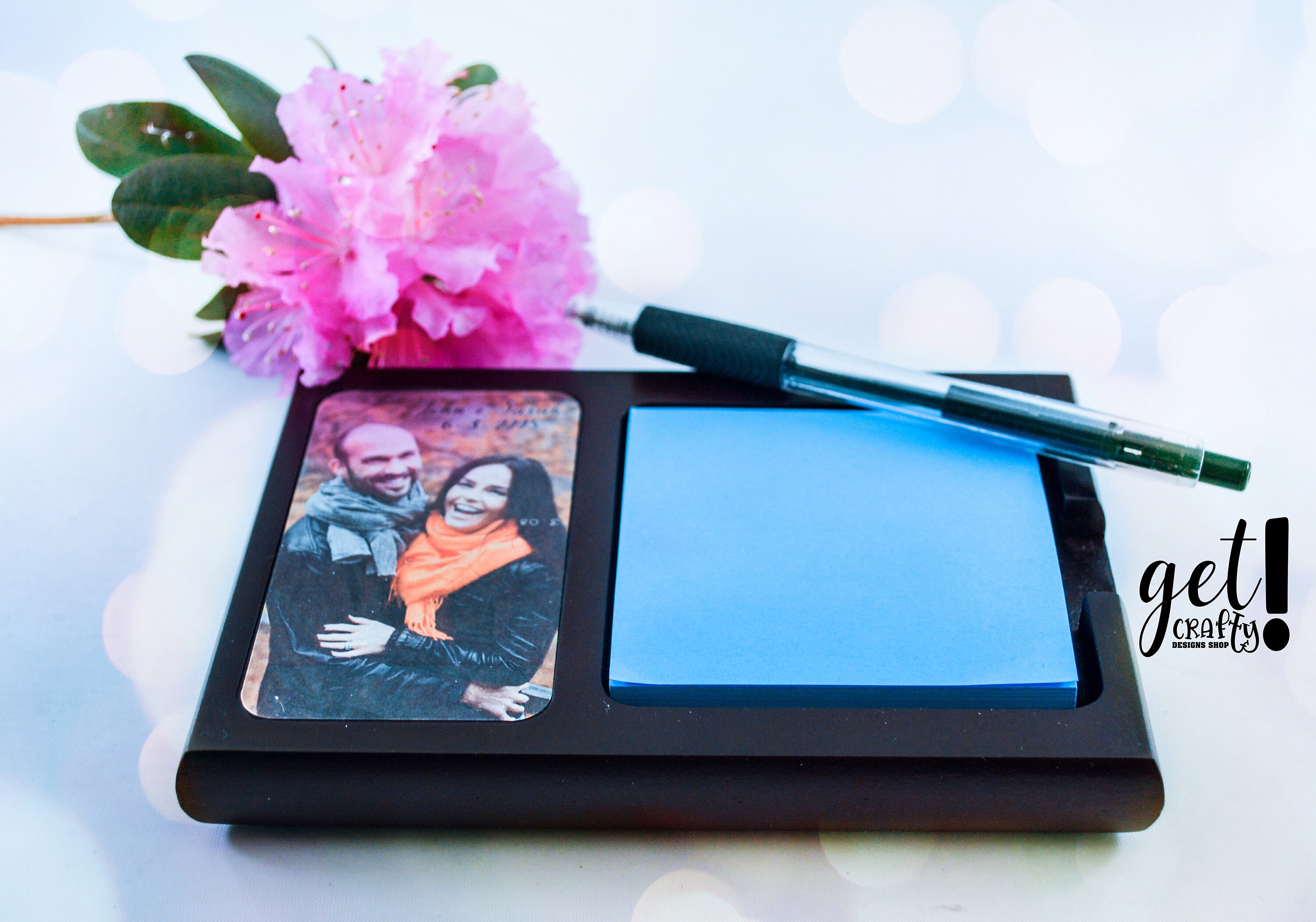 Personalized Wooden Notepad Ring Key Holder - Etsy