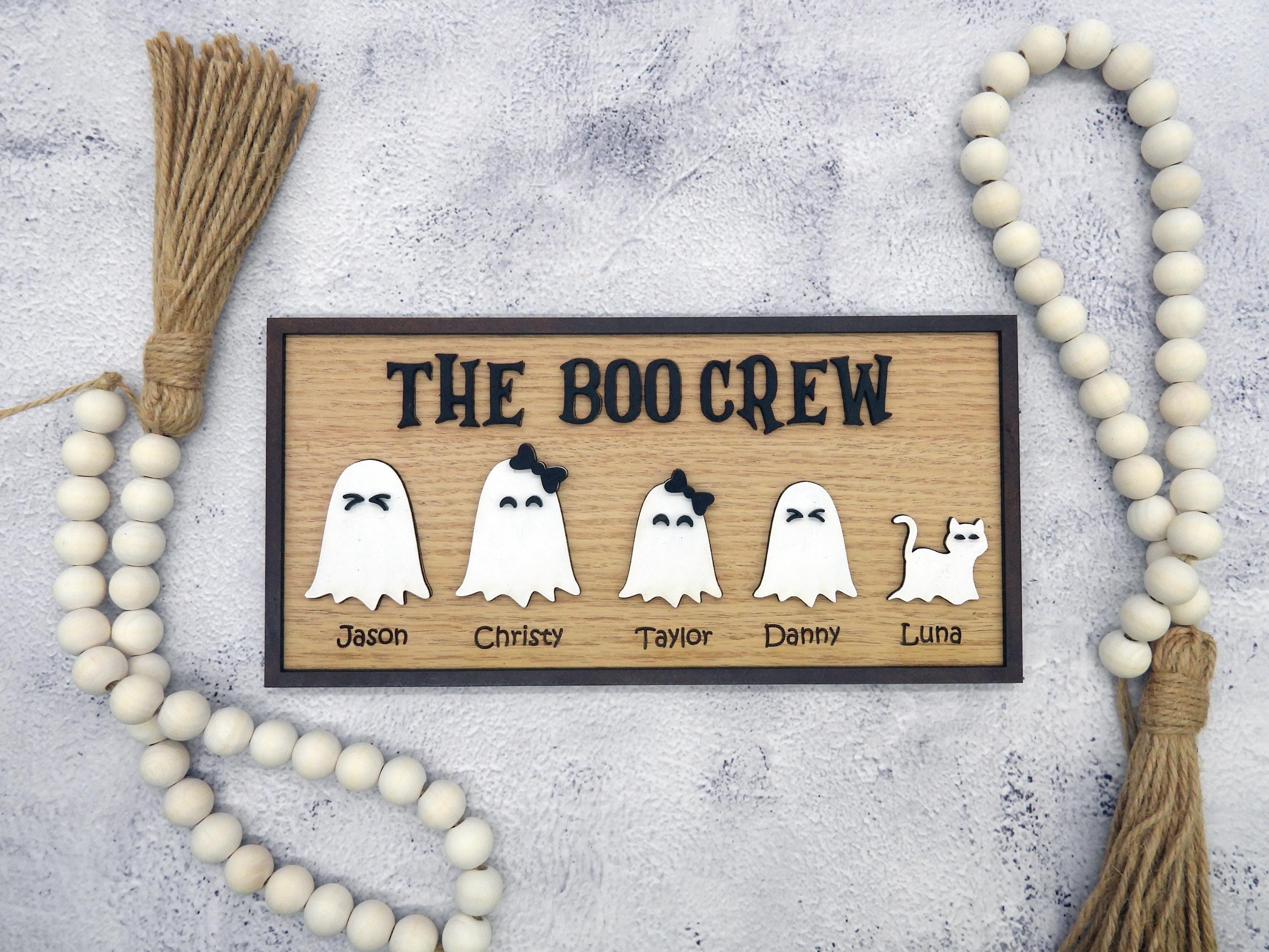 Personalized the Boo Crew Sign: Custom Halloween Family Decor - Etsy