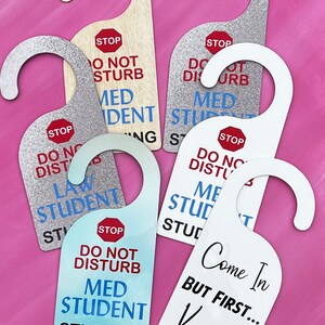 Personalized Zoom Meeting Door Hanger, Google Meet Door Hanger, Zoon in ...