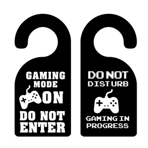 Personalized Video Gamer Door Hanger, Gamer Door Sign, Kids Door Sign ...