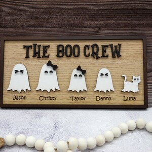 Personalized the Boo Crew Sign: Custom Halloween Family Decor - Etsy