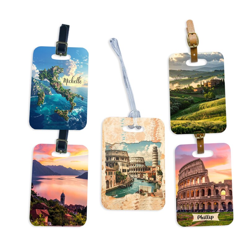 Italy Luggage Tags - Etsy
