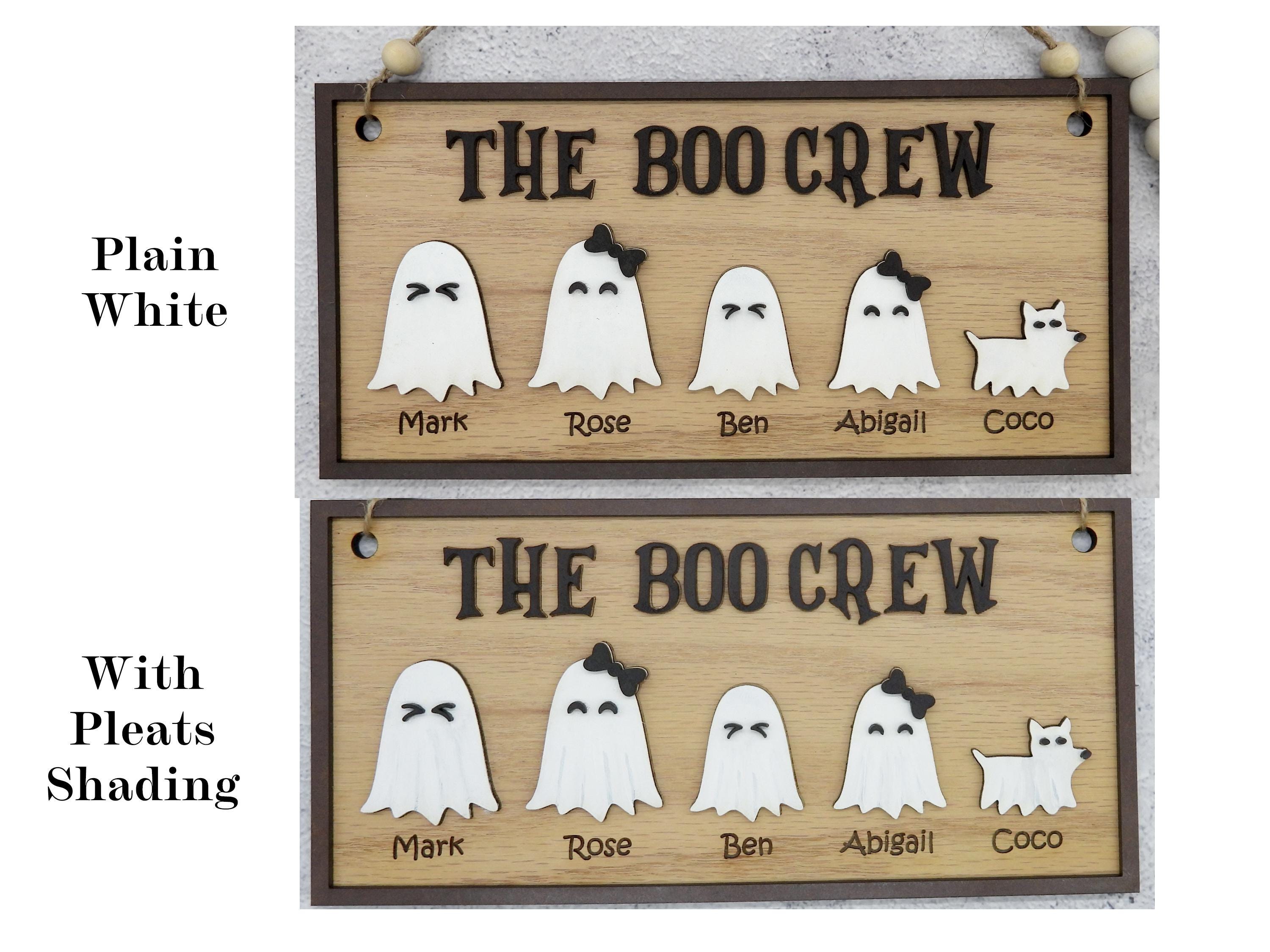 Personalized the Boo Crew Sign: Custom Halloween Family Decor - Etsy