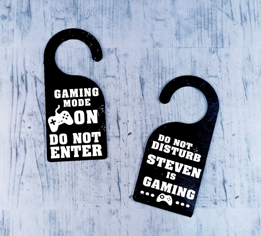 Personalized Video Gamer Door Hanger, Gamer Door Hanger, Xbox Gamer ...