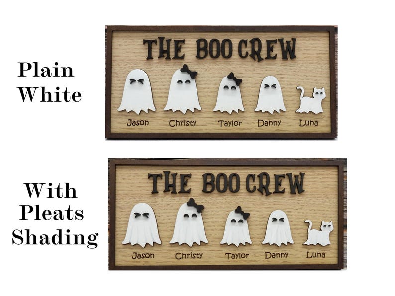 Personalized the Boo Crew Sign: Custom Halloween Family Decor - Etsy