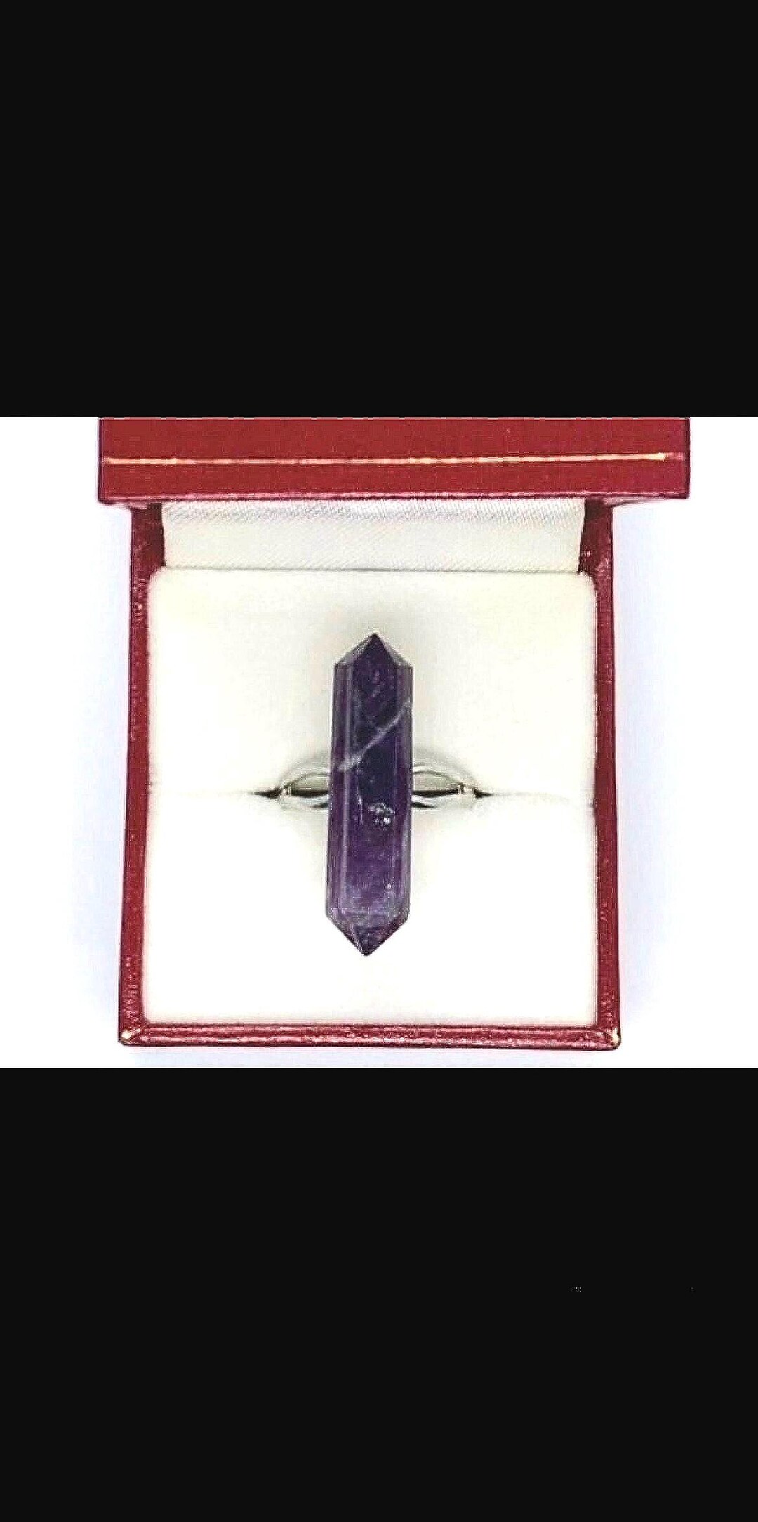 Amethyst Double Terminated Ring - Adjustable - Handmade - Healing ...