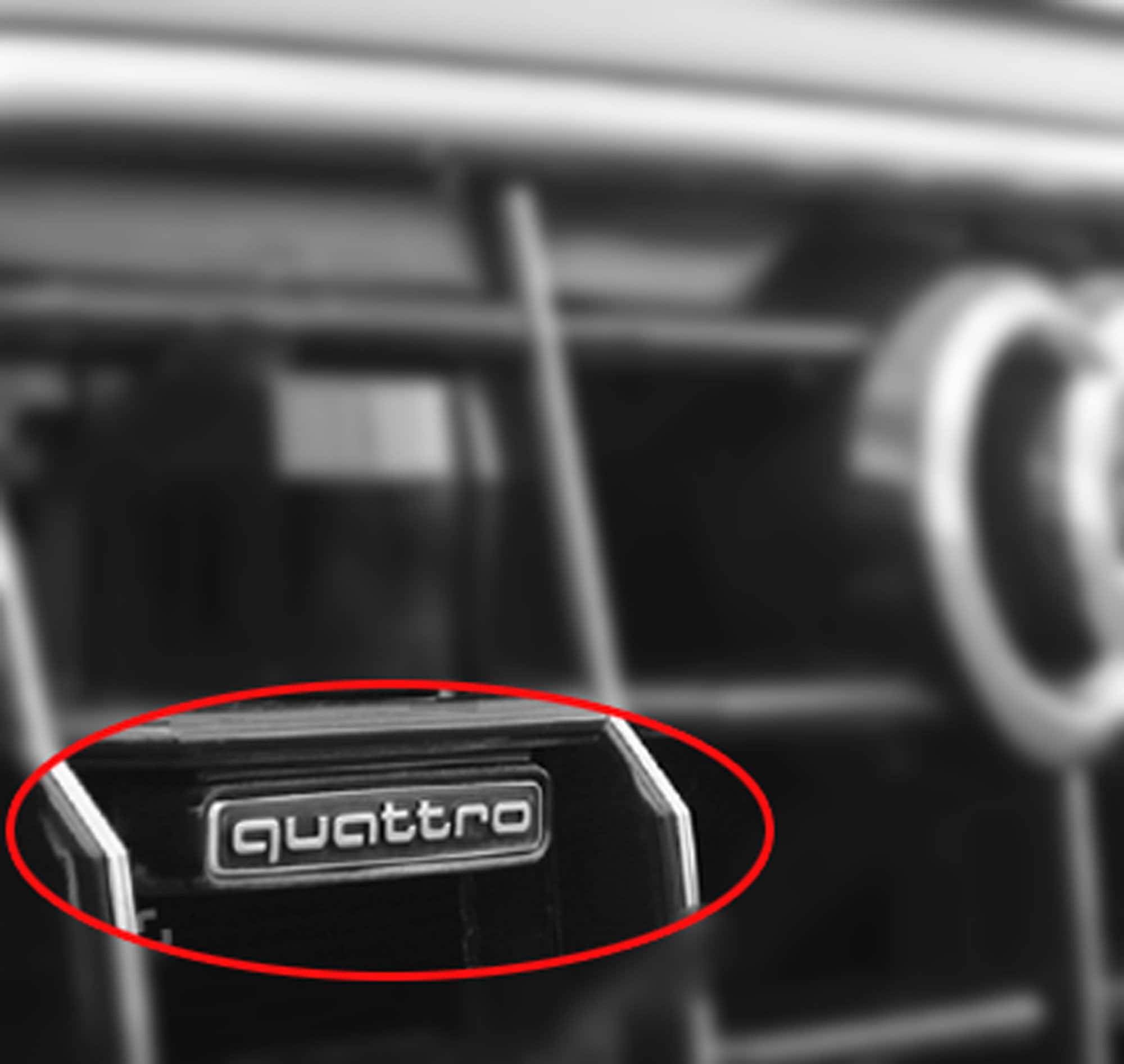 Gloss Black 98mm Quattro Badge Emblem for Rear or Grill of Audi ABS - Etsy