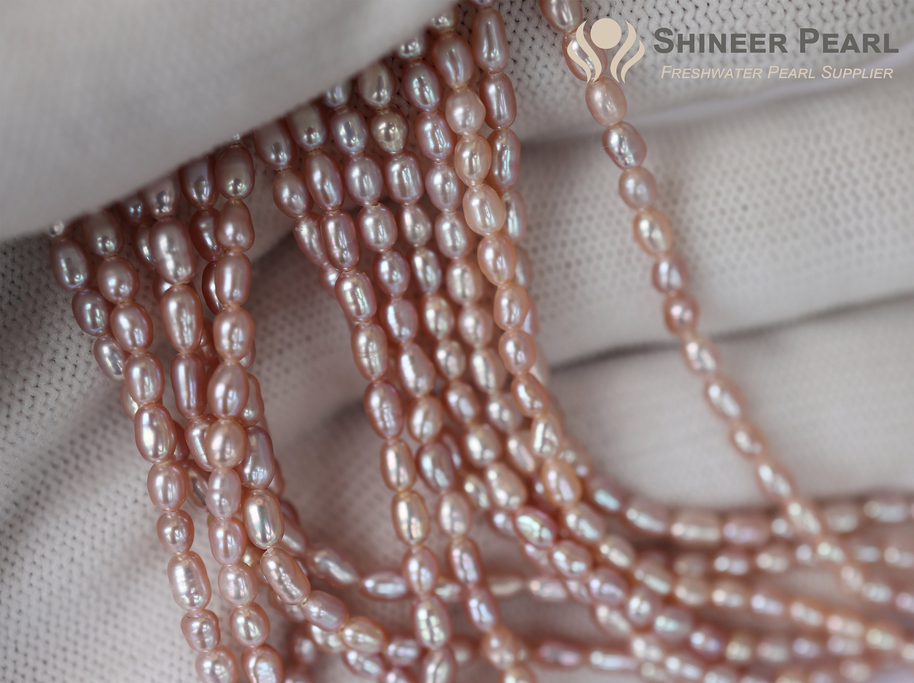 Seed Pearl 2.5-3mm, Freshwater Rice Pearl Strands, Tiny Pearls, Genuine ...