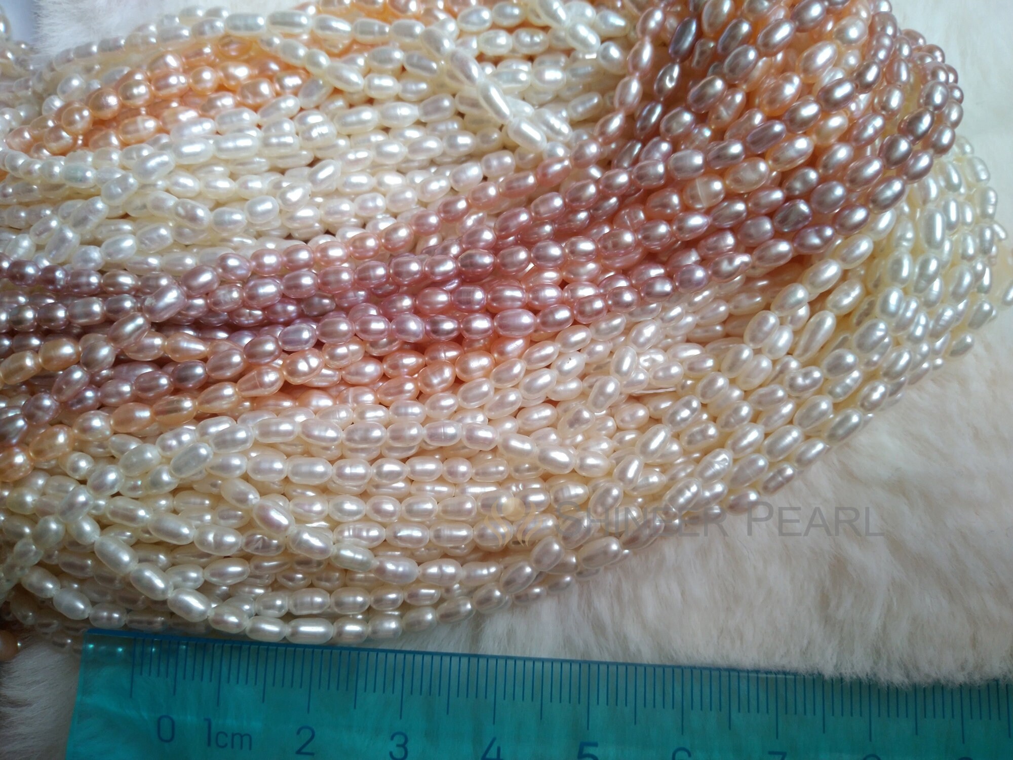 Seed Pearl 2.5-3mm, Freshwater Rice Pearl Strands, Tiny Pearls, Genuine ...