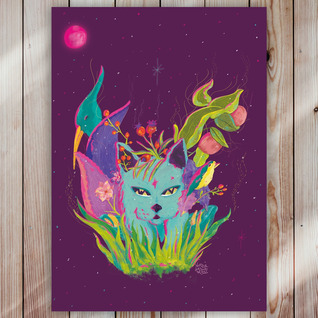 Lynx Animal Illustration | Rare Plants Illustration | Nature ...