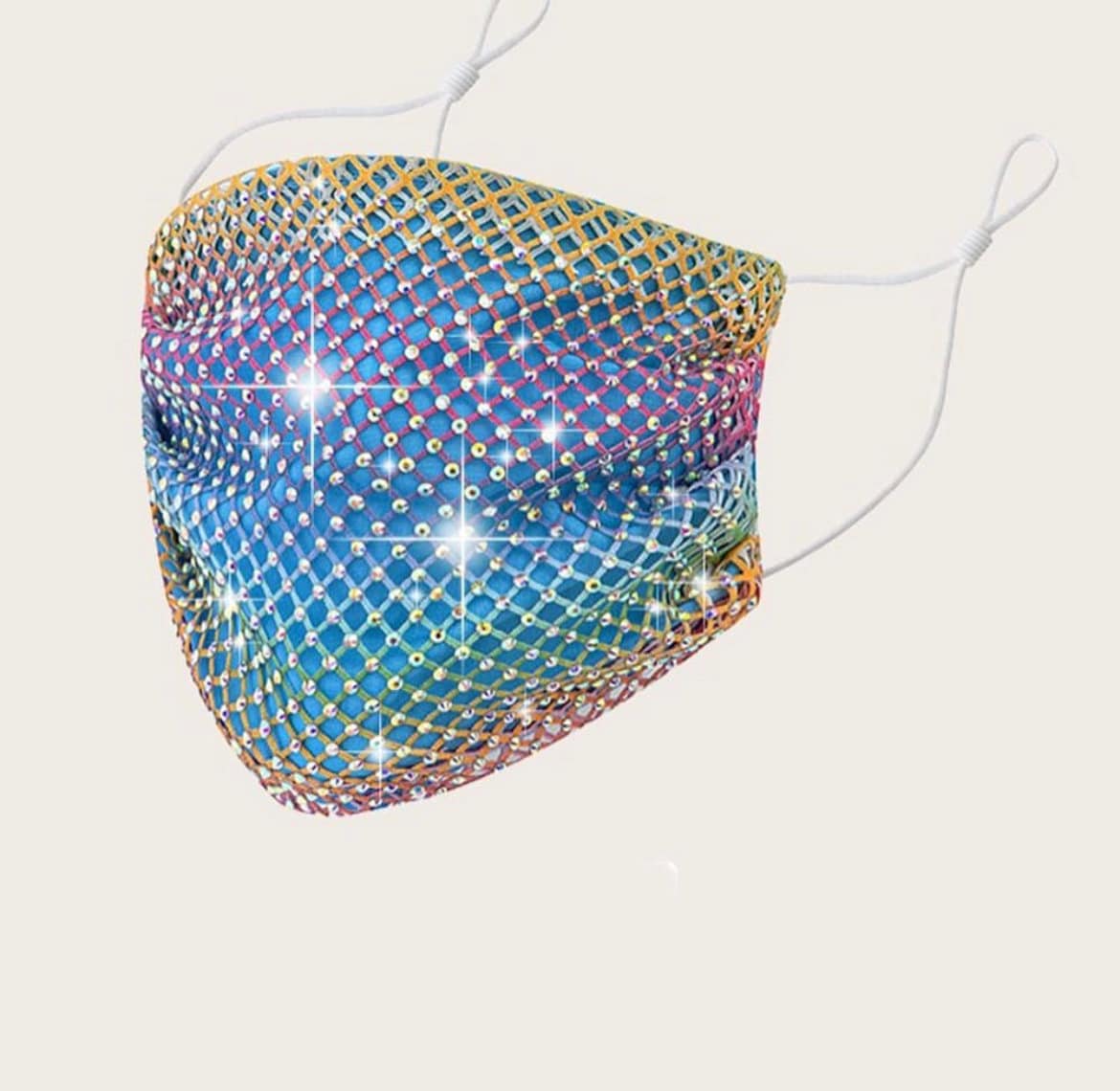 My Diamond Masks-rhinestone FACE Mask/bling Face Mask/sparkle Face Mask ...