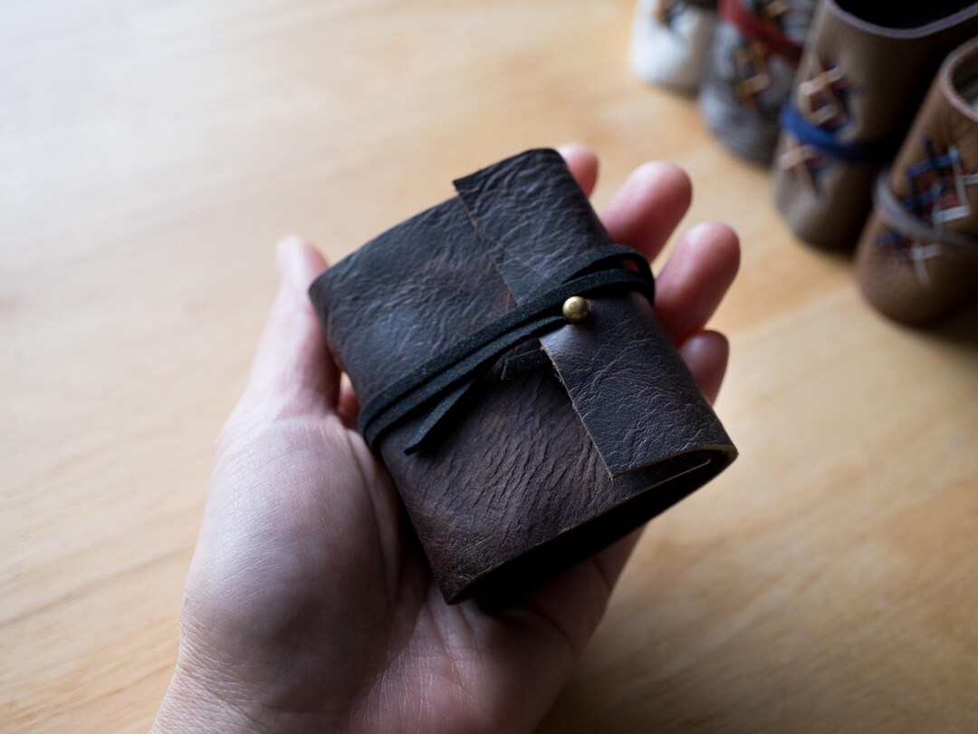 Handmade Mini Leather Notebook – Rustic Soft Brown | Mini Journal ...