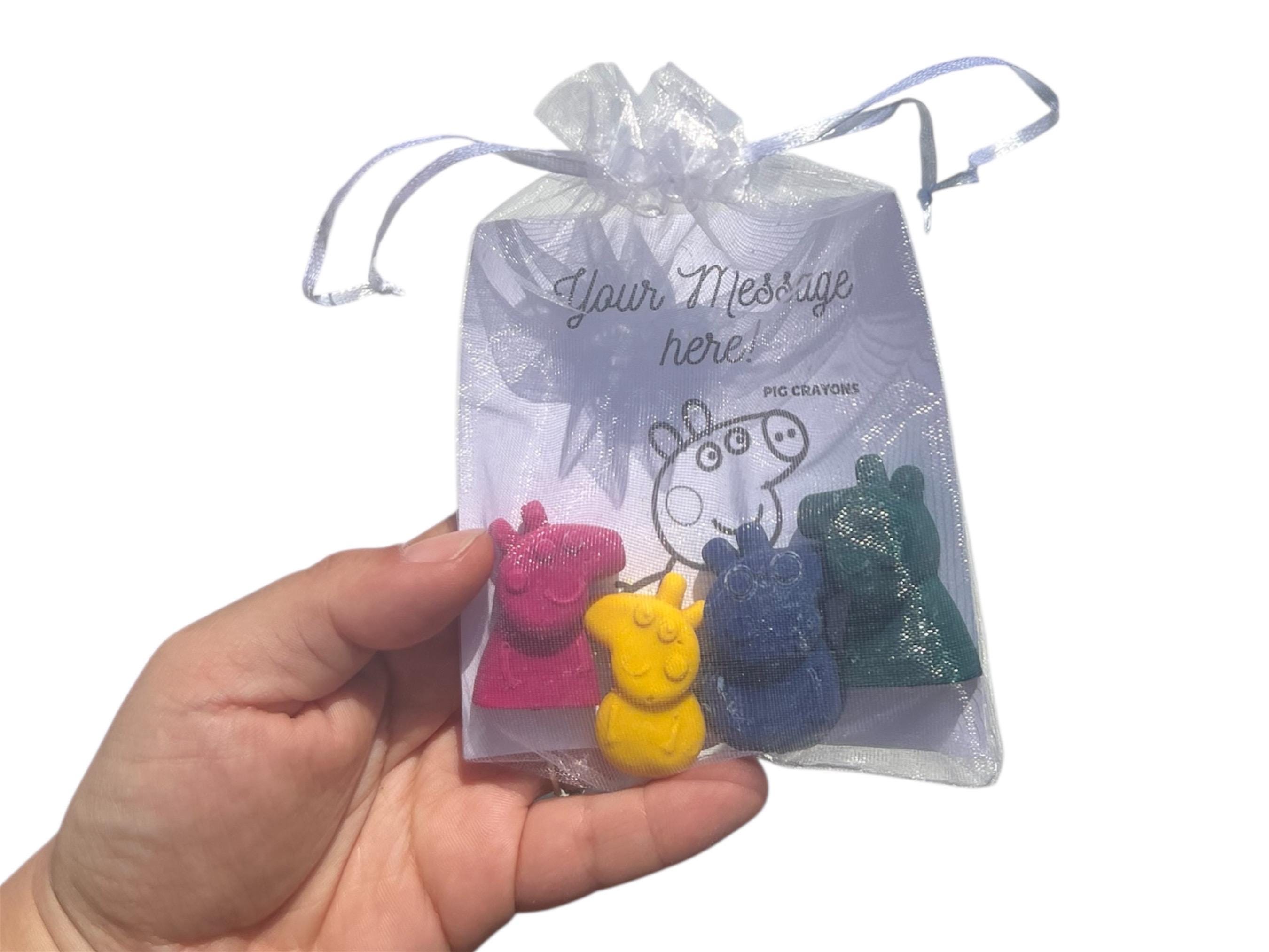 Handmade Pig Party Favours Crayons, Family Pig Party Fillers, Birthday ...