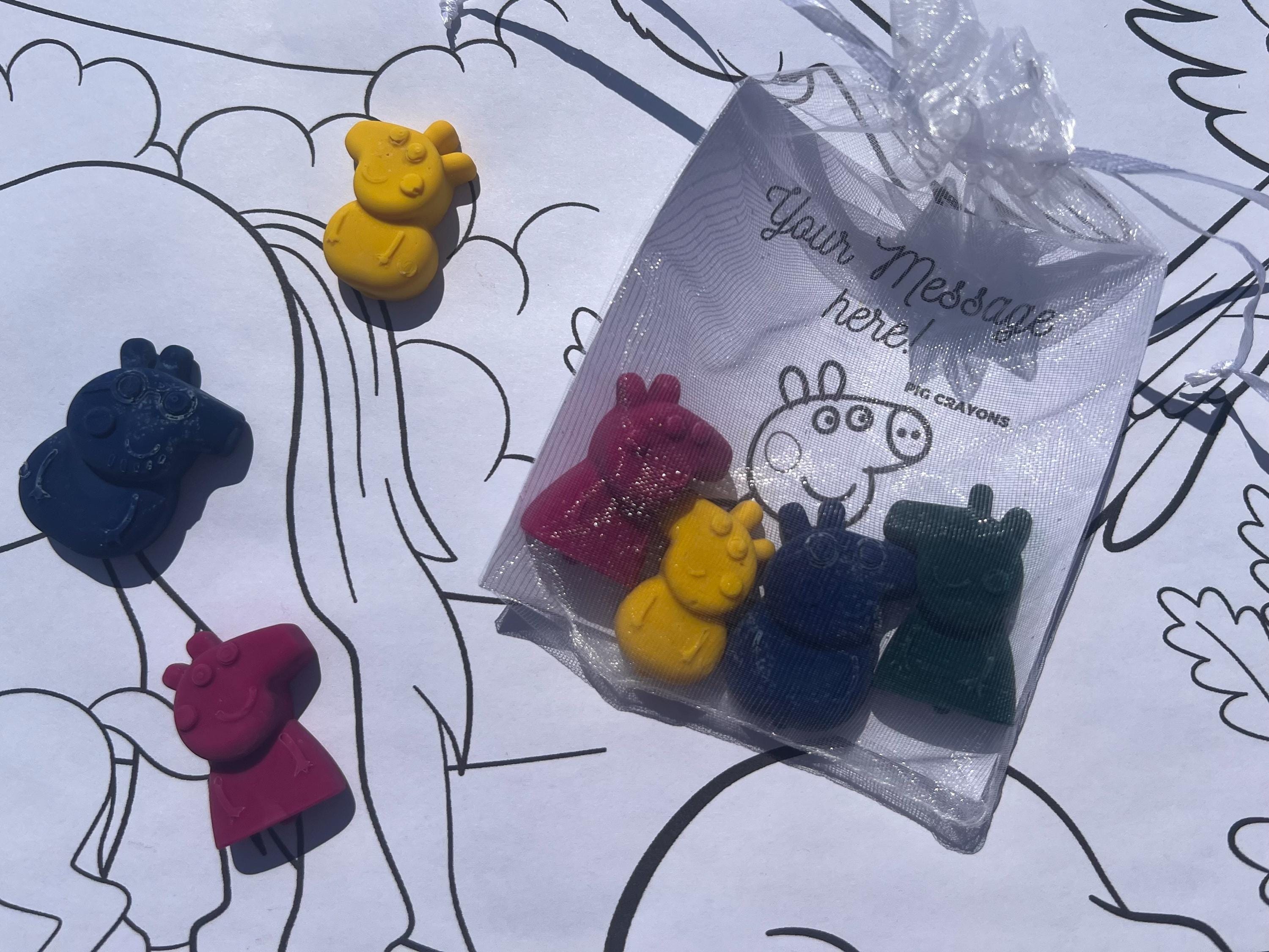 Handmade Pig Party Favours Crayons, Family Pig Party Fillers, Birthday ...