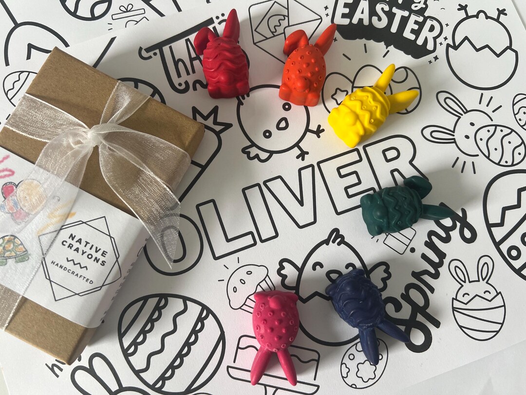 Easter Bunny Crayons for Kids, Easter Gifts for Toddlers, Easter ...