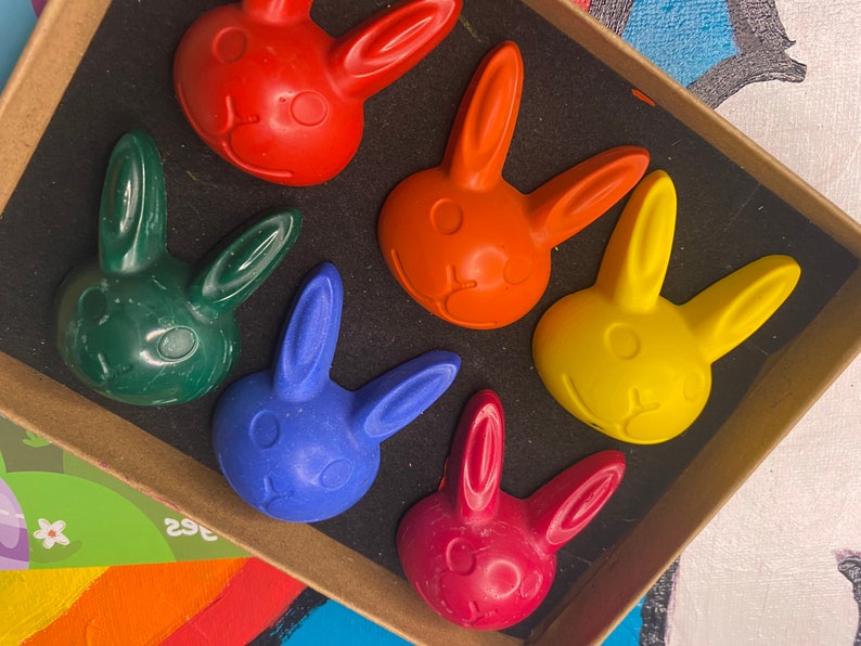 Easter Bunny Crayons for Kids, Easter Gifts for Toddlers, Easter ...