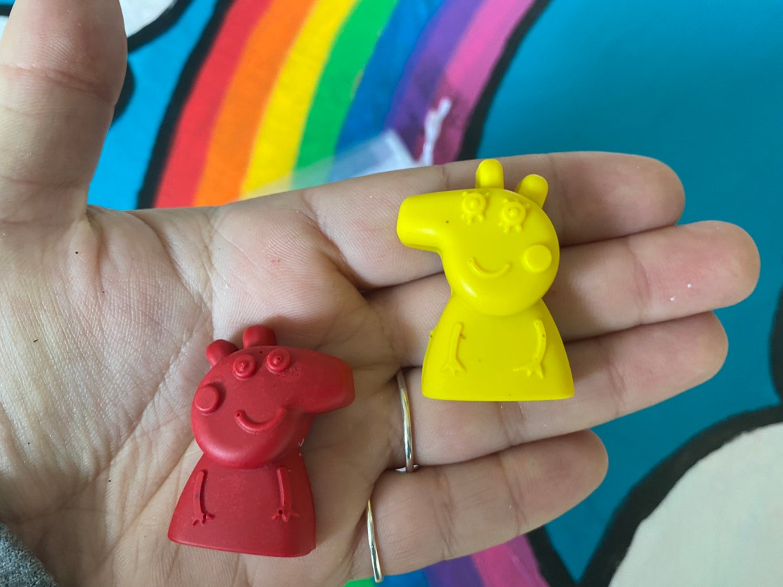 Handmade Pig Party Favours Crayons Family Pig Party Fillers | Etsy