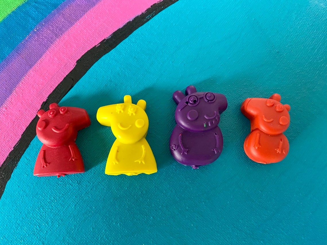 Handmade Pig Party Favours Crayons Family Pig Party Fillers | Etsy