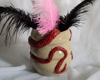 Ceramic Snake Vase - Etsy