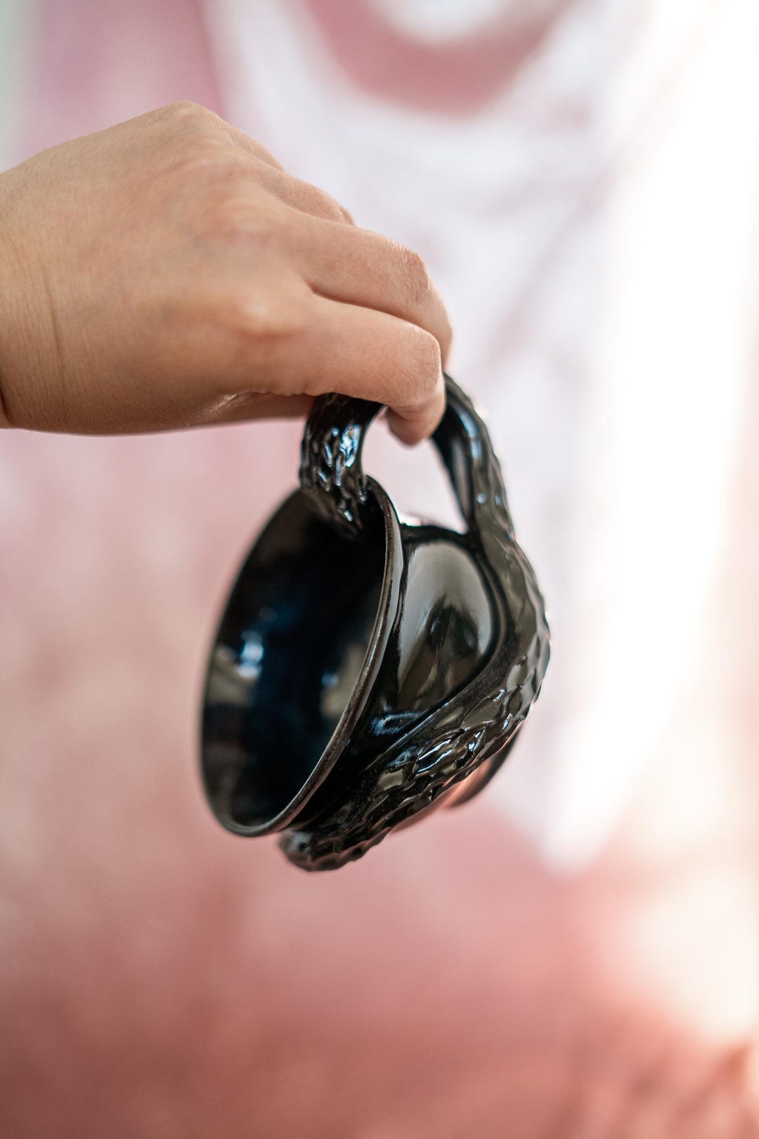 Handmade Black Ceramic Snake Mug – Gothic Coffee Cup, Witchy Tea Mug ...