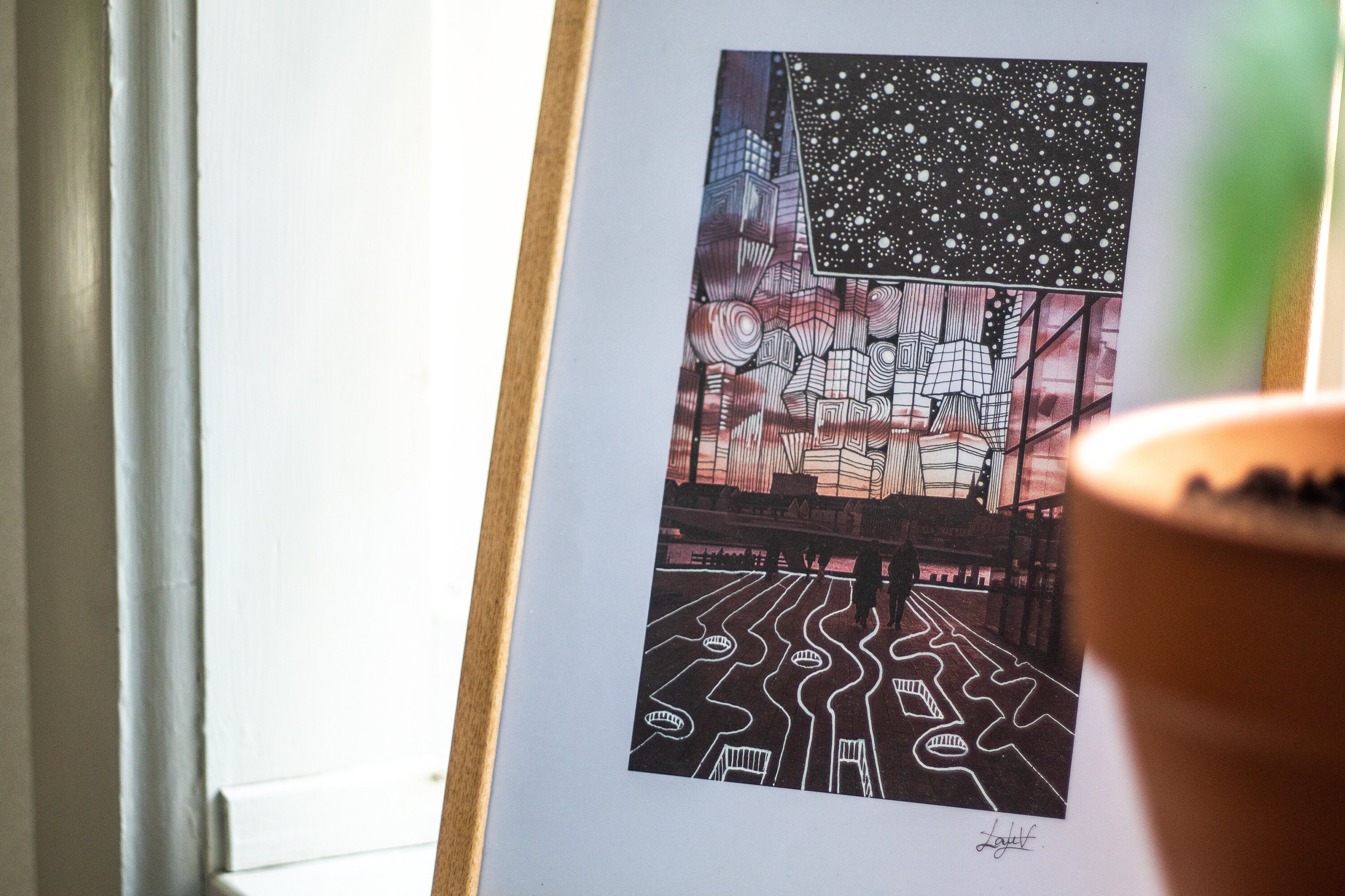 Original Artwork on Analog Photography 35mm Print, Imaginary Landscape ...