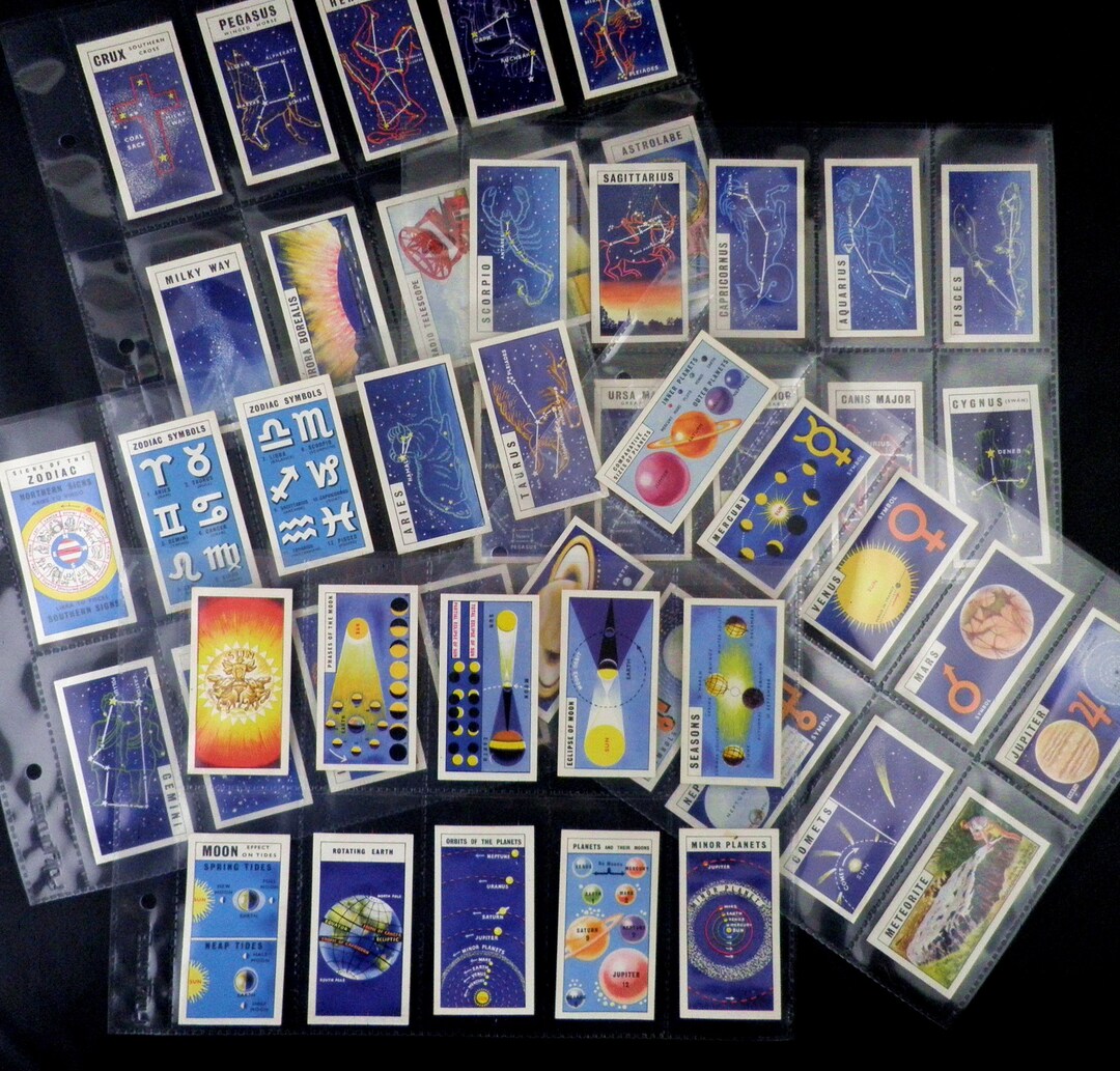 Out Into Space Blue Back Tea Cards by Brooke Bond Set of 50 Issued in ...