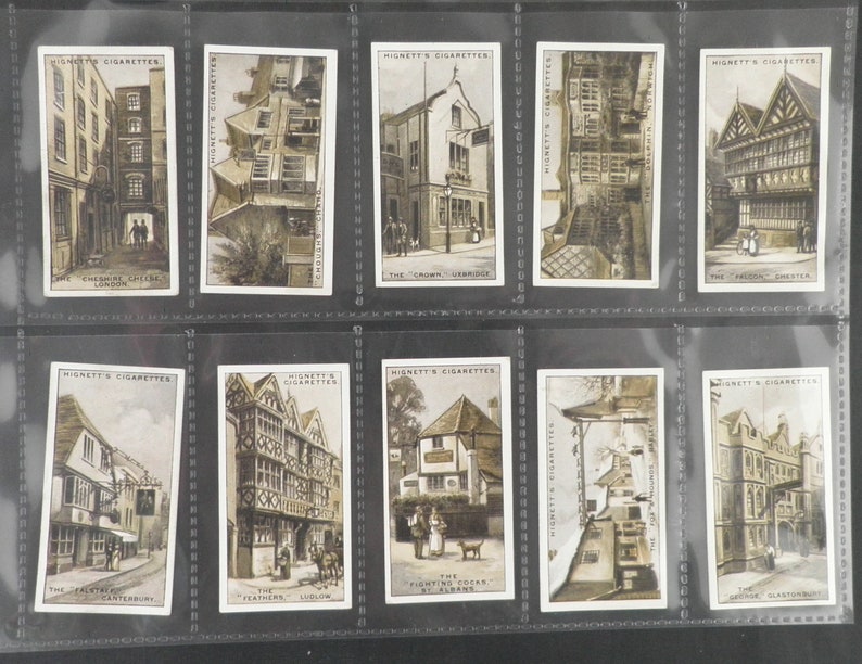 Celebrated Old Inns Cigarette Cards by Hignetts Cigarettes Set of 50 ...