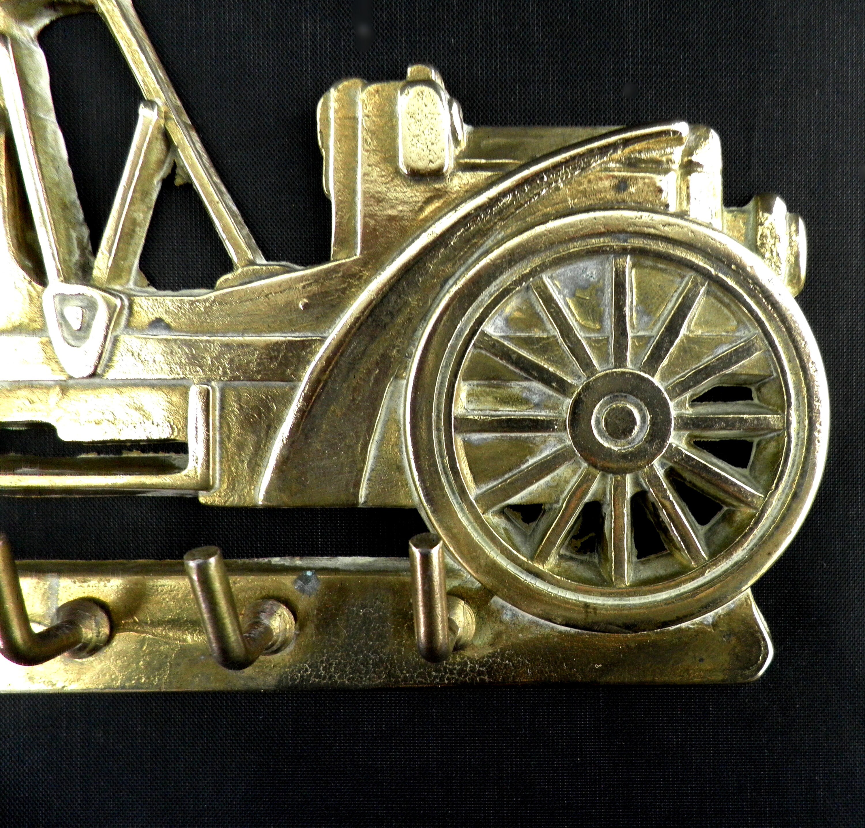 1950s Brass Vintage Car Key Holder With 5 Key Hooks Length 19 - Etsy
