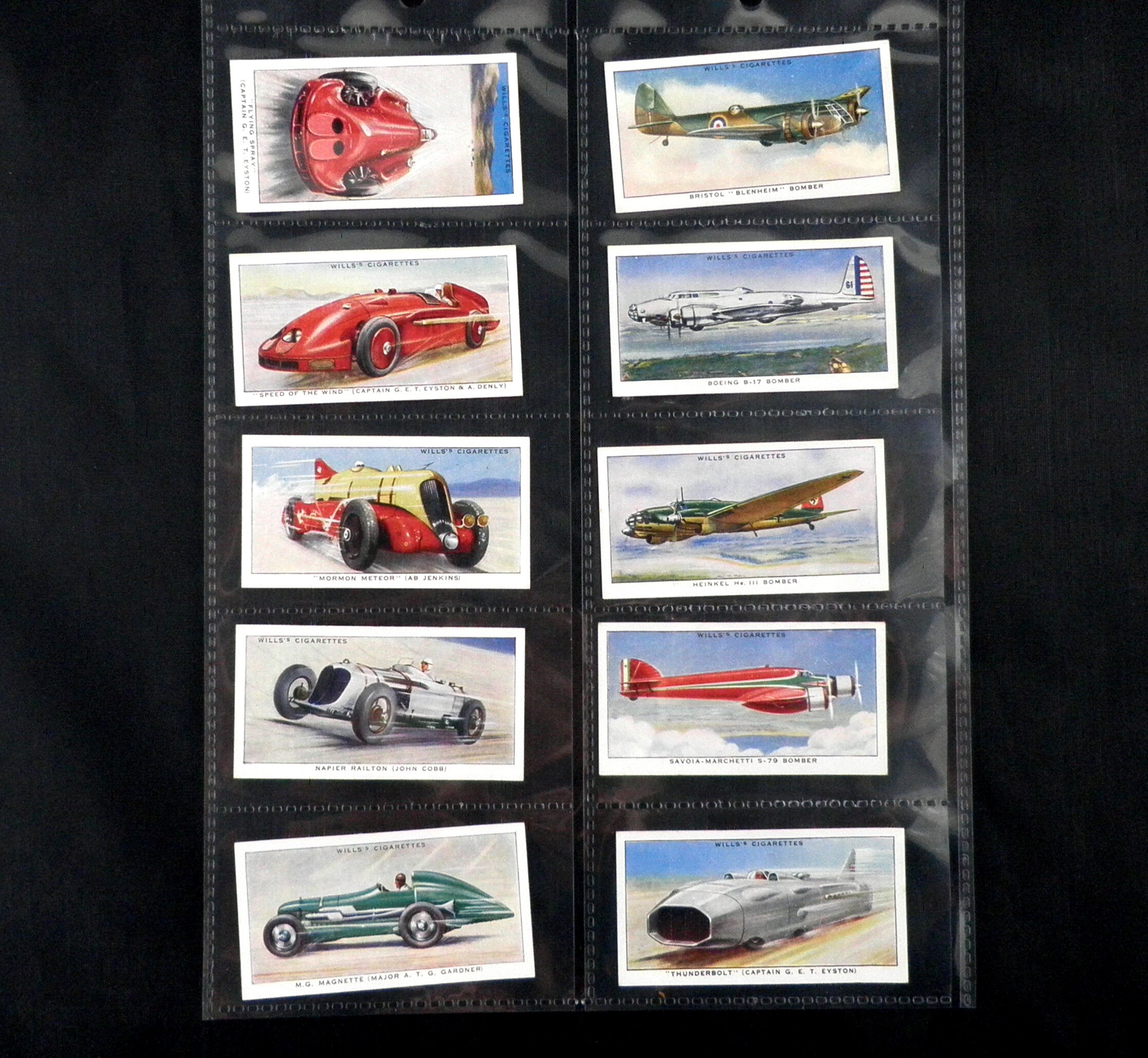 Speed Cigarette Cards by WD and HO Wills Set of 50 Issued in 1938 ...