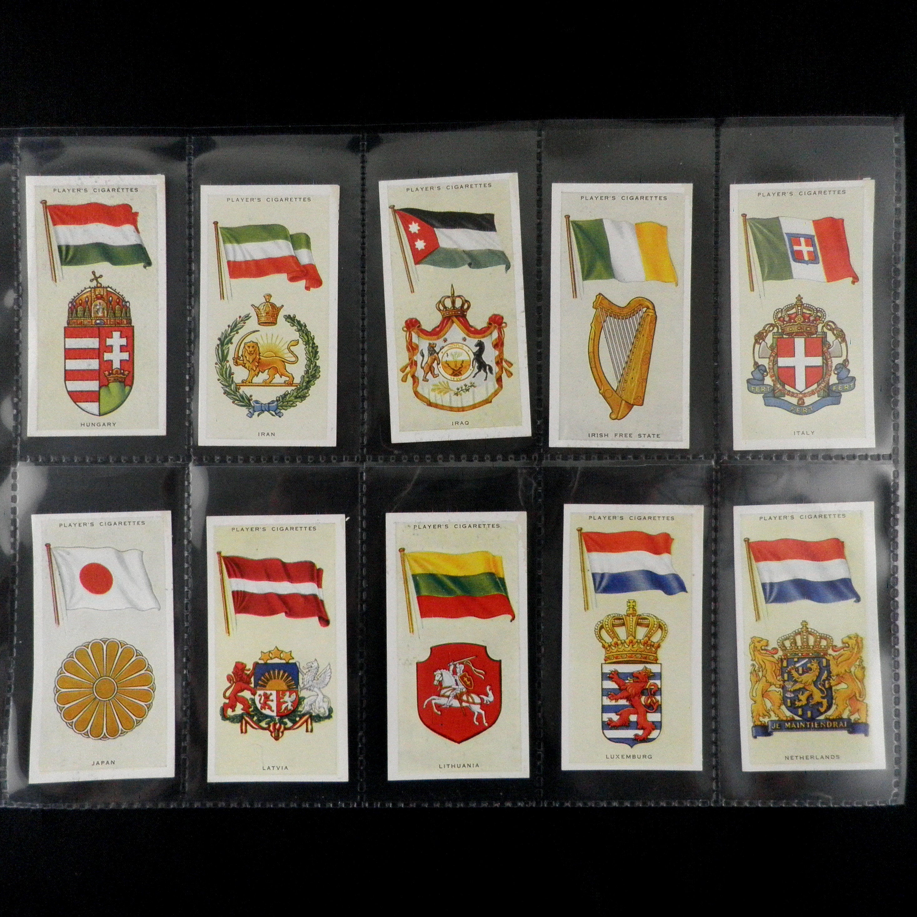 National Flags and Arms Cigarette Cards by John Player Set of 50 Issued ...