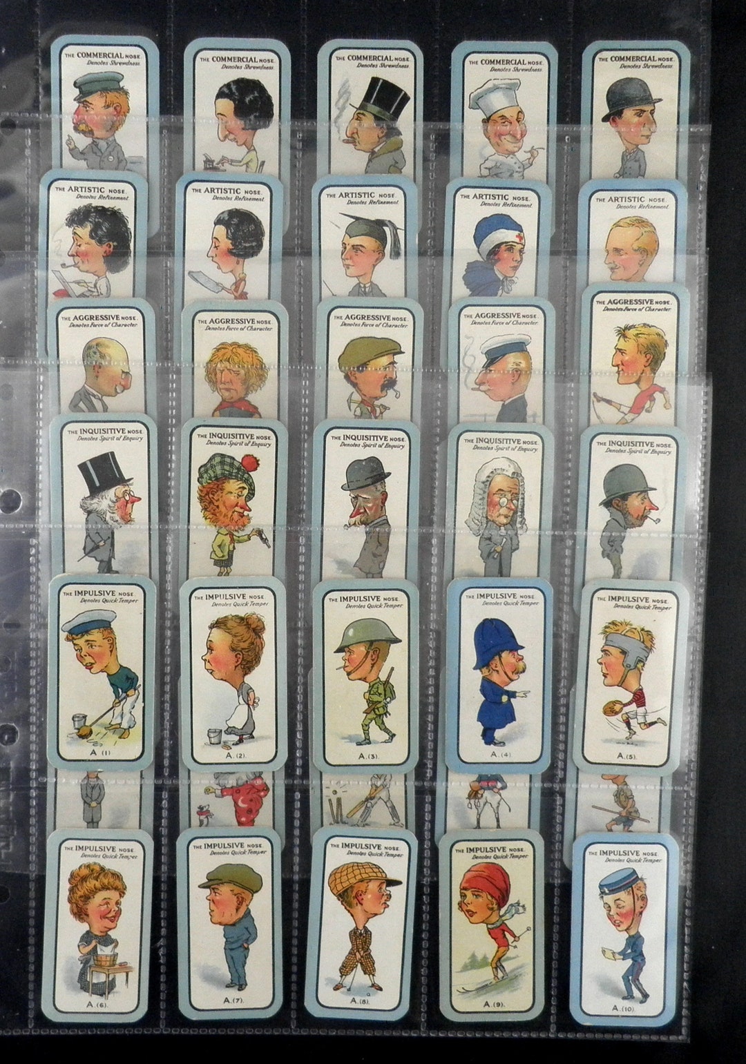 The Nose Game Cigarette Cards by Carreras Set of 50 Issued in 1927 ...