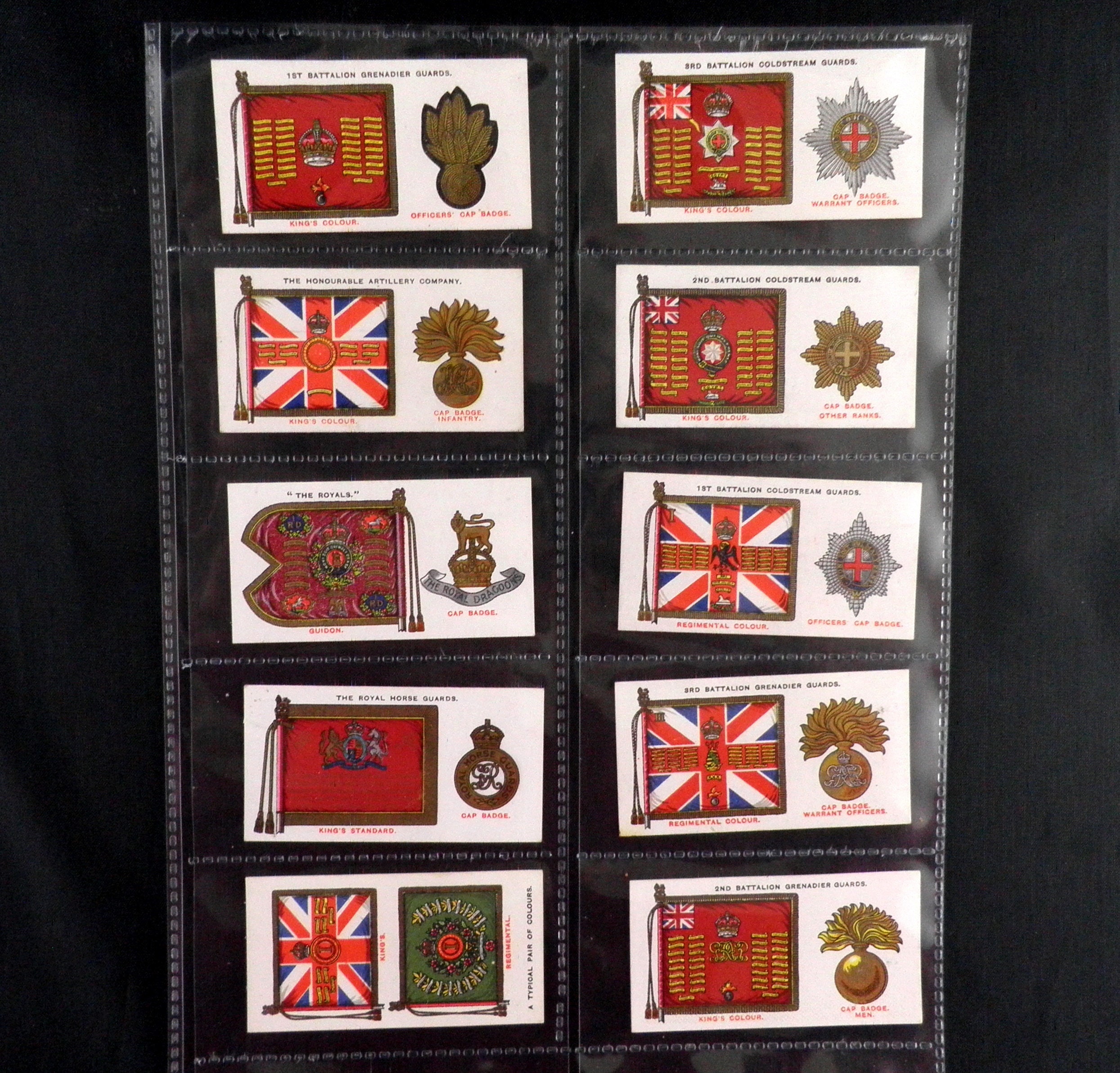 Regimental Standards and Cap Badges Cigarette Cards by John | Etsy